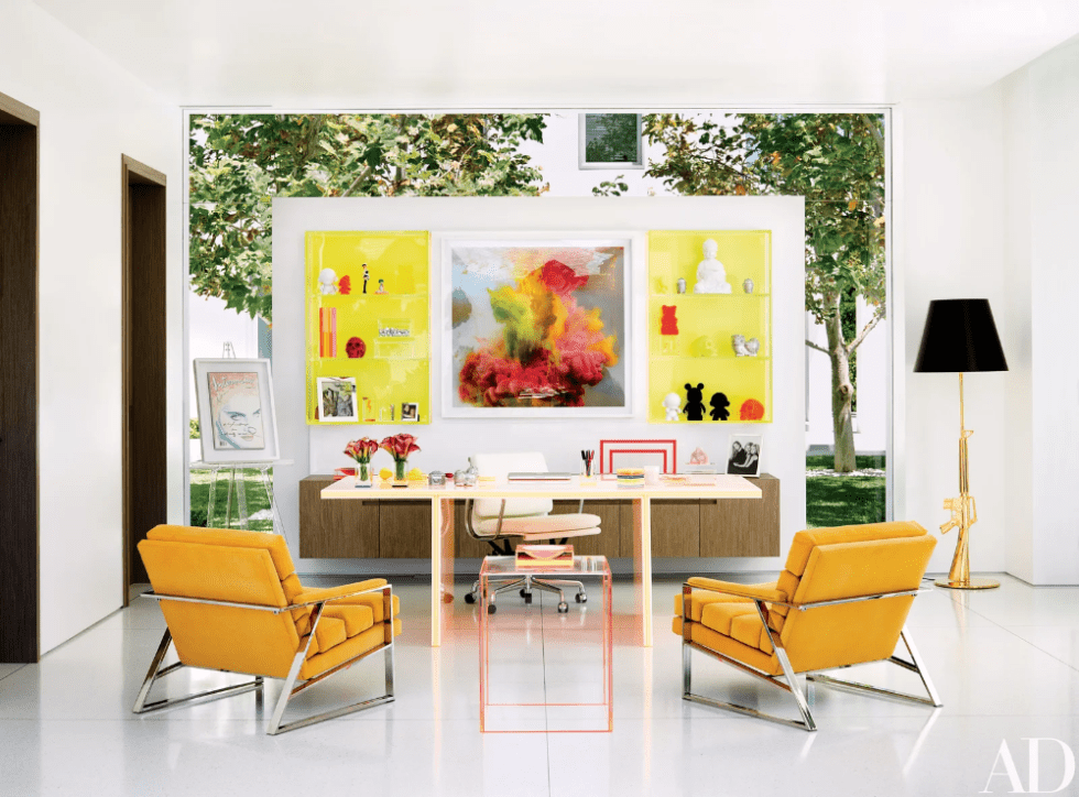 24 Super Colorful Home Office Ideas - D'KOR HOME Interiors